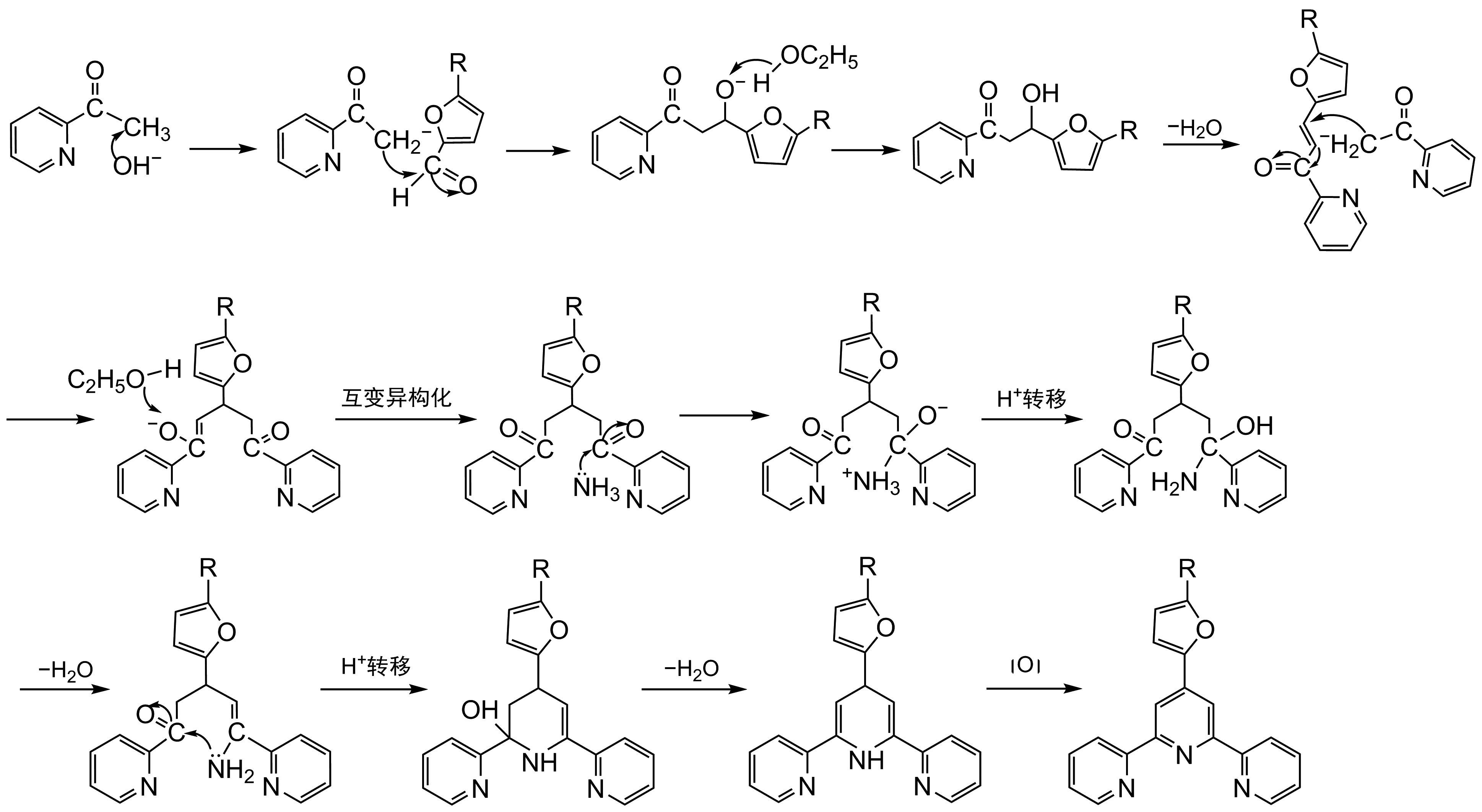4'-{2-[5-（4-羧基苯基）呋喃基]}-2, 2':6', 2″-三联吡啶的合成——推荐一个大学有机化学实验