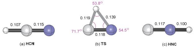 HCN与HNC异构化反应活化能的量化计算实验
